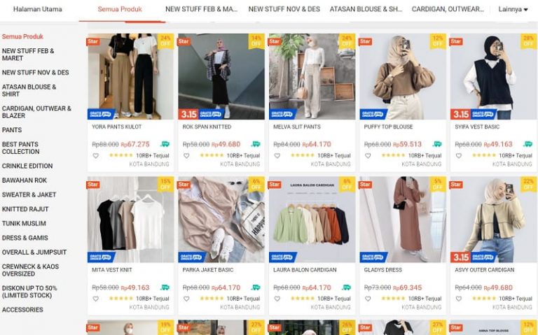 10 Rekomendasi Toko Baju Wanita Di Shopee Yang Bagus