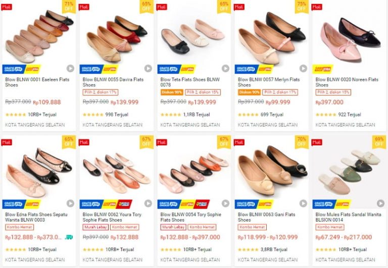 10 Rekomendasi Toko Flat Shoes di Shopee yang Bagus