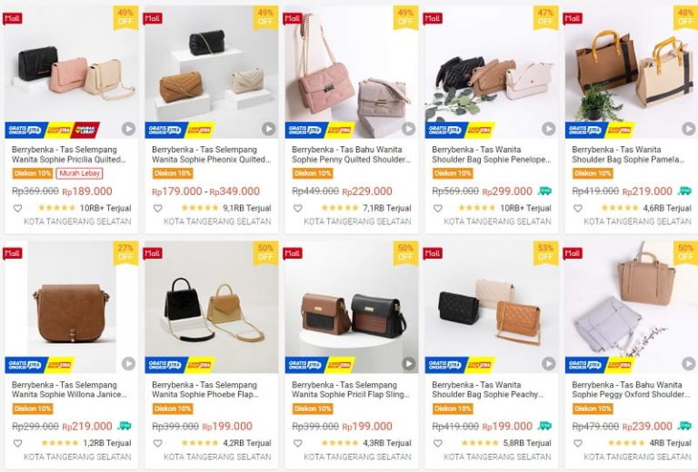 10 Rekomendasi Toko Tas Online di Shopee yg Terpercaya, Murah