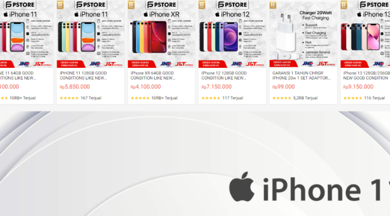 10 Rekomendasi Toko iPhone di Shopee Terpercaya, Second & Baru